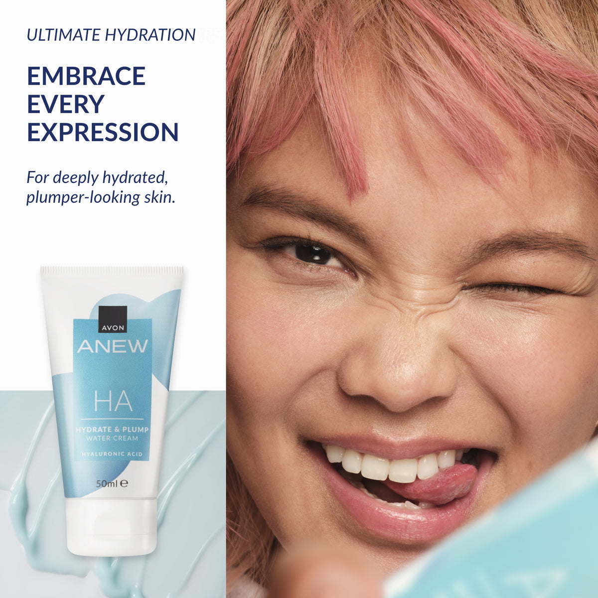 Anew HA Hydrate & Plump Water Cream - 50ml | Skincare | Avon UK