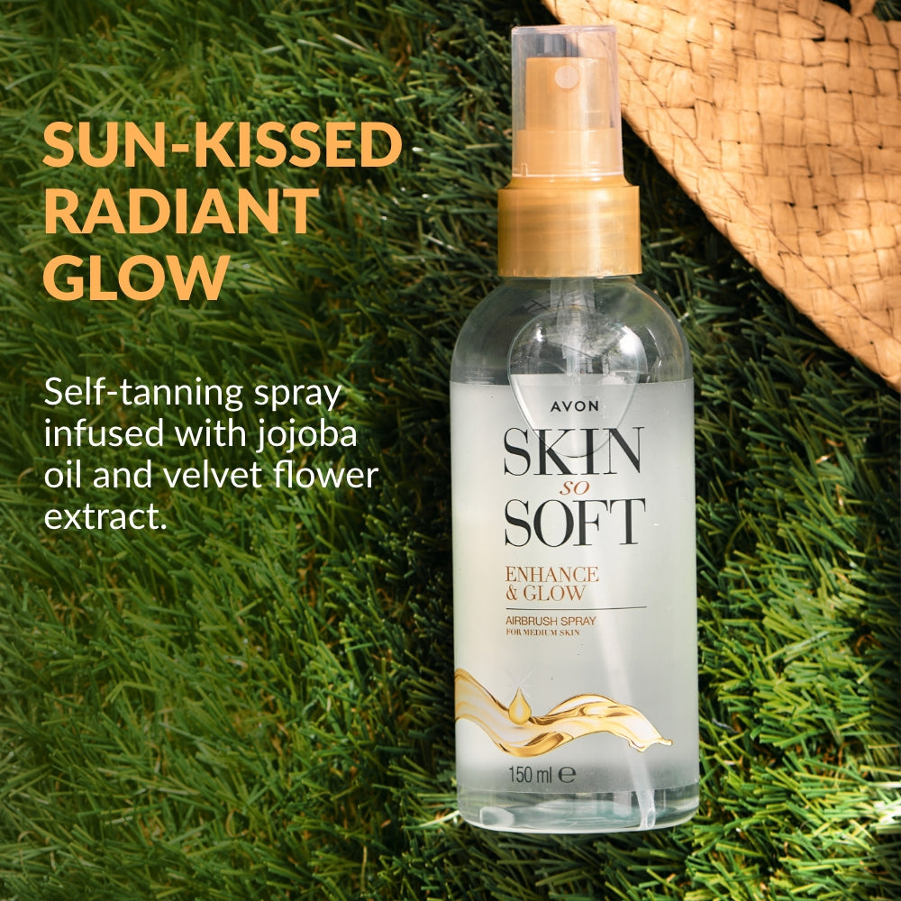 Skin So Soft Enhance & Glow Airbrush Tanning Spray - 150ml | AVON UK