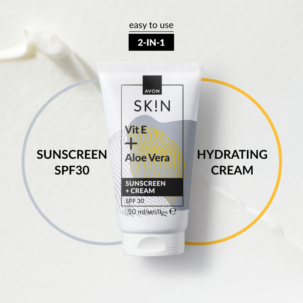 SK!N Sunscreen + Cream SPF 30 | Skincare | Avon UK