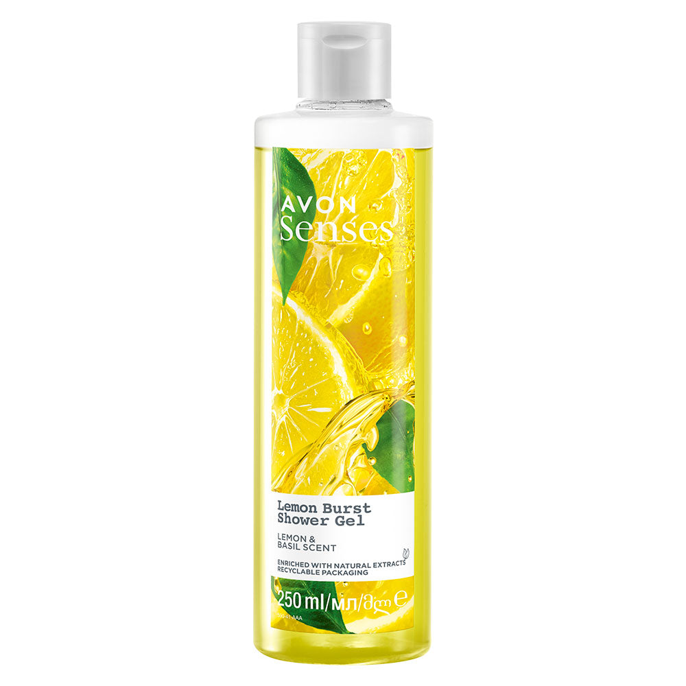 Senses Lemon Burst Shower Gel 250ml | Toiletries | AVON UK