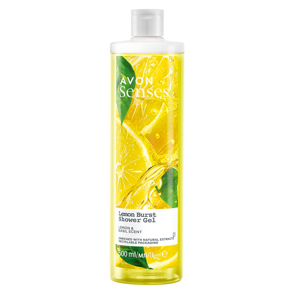 Senses Lemon Burst Shower Gel 500ml | Toiletries | AVON UK