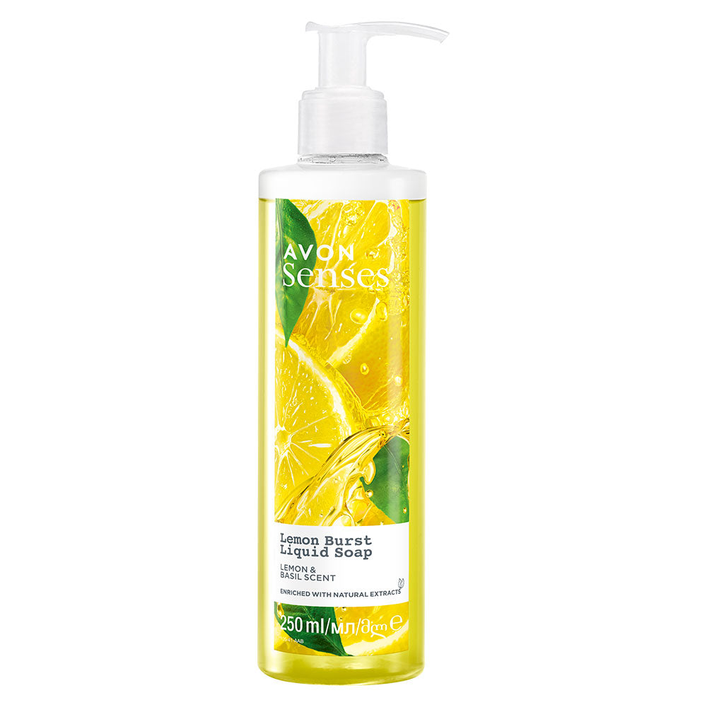 Senses Lemon Burst Liquid Soap 250ml | Toiletries | AVON UK