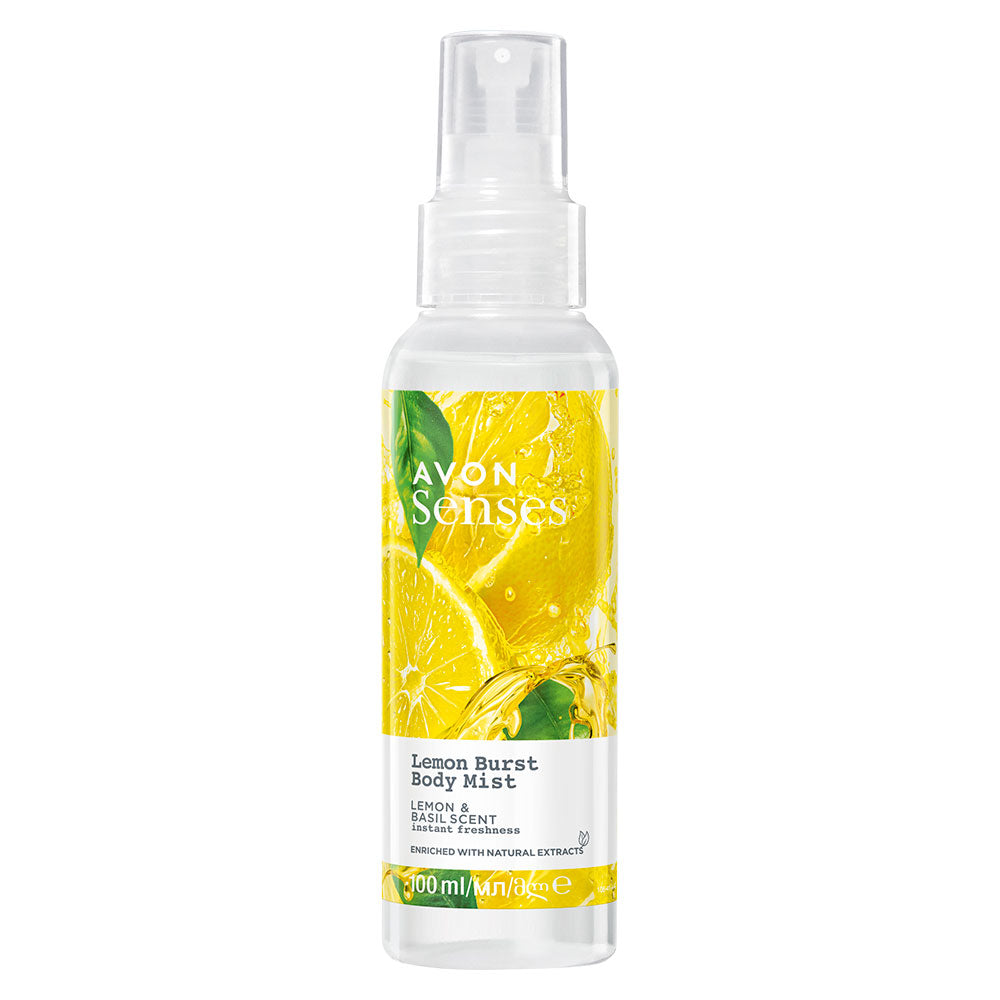 Senses Lemon Burst Body Mist 100ml | Toiletries | AVON UK