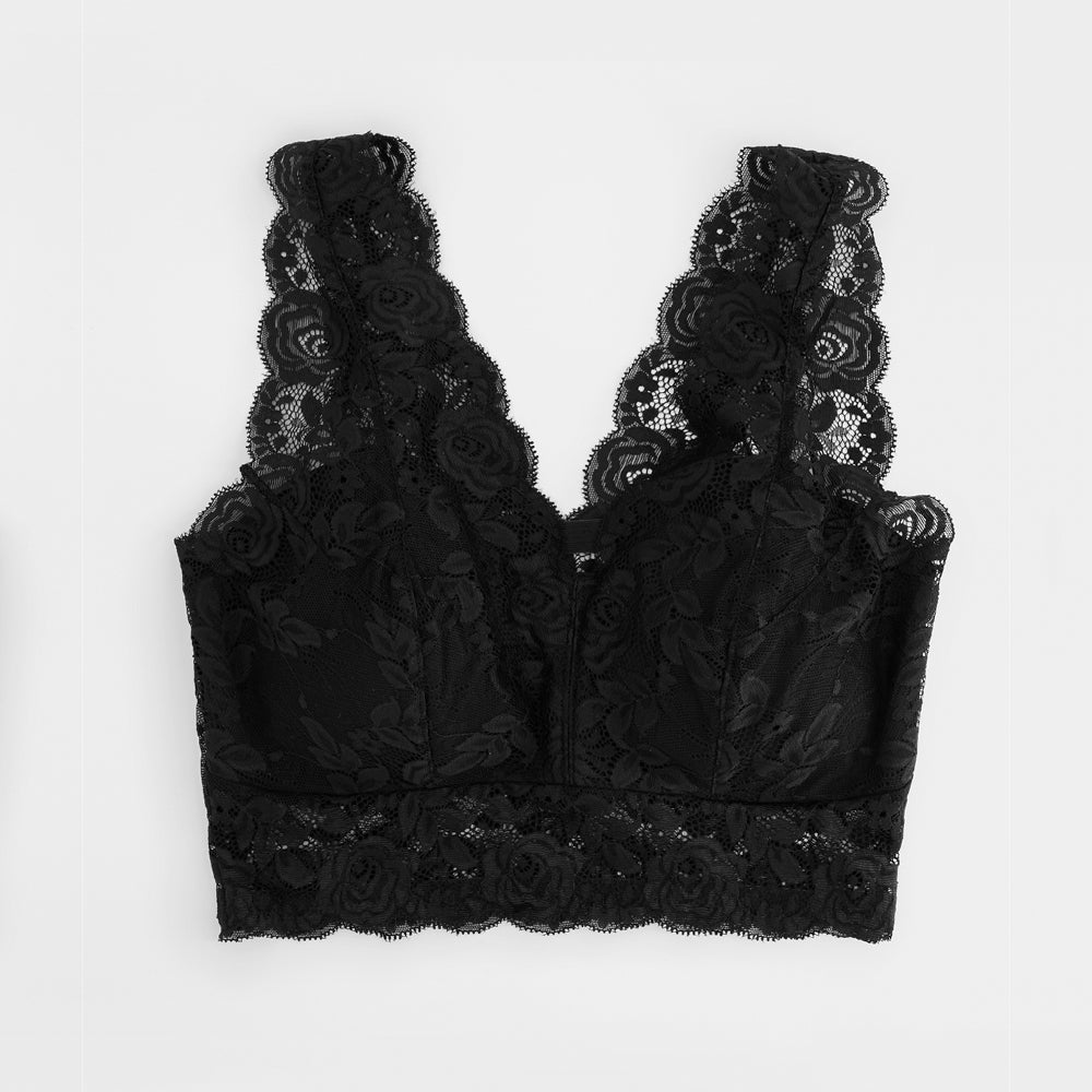 Lace Overlay Bra Black | Lingerie | Avon UK