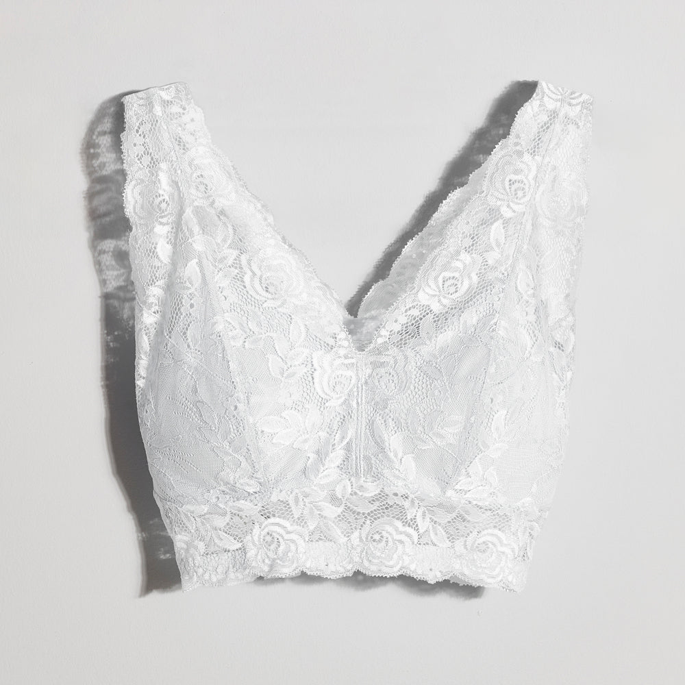 Lace Overlay Bra White | Lingerie | Avon UK