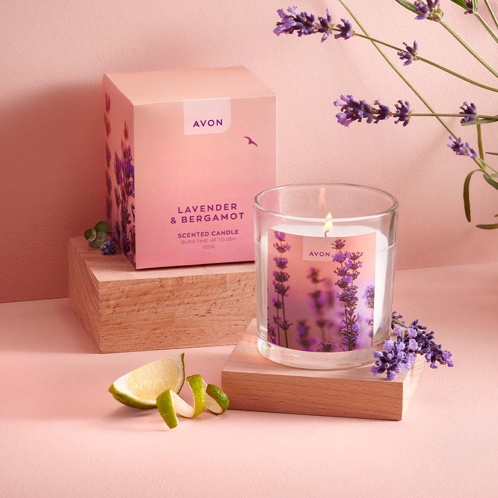 Lavender and Bergamot Small Candle | Home Fragrance | AVON UK